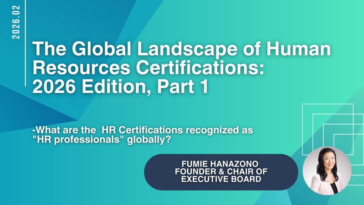 The Global Landscape of HR Certifications 2026 Part 1
